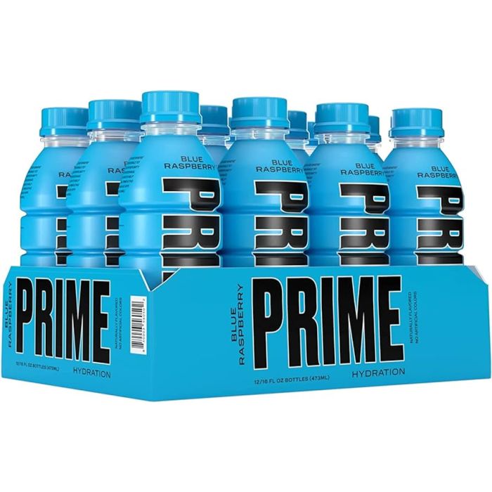 PRIME Blue Raspberry 12x500ml Bottle | Capalus